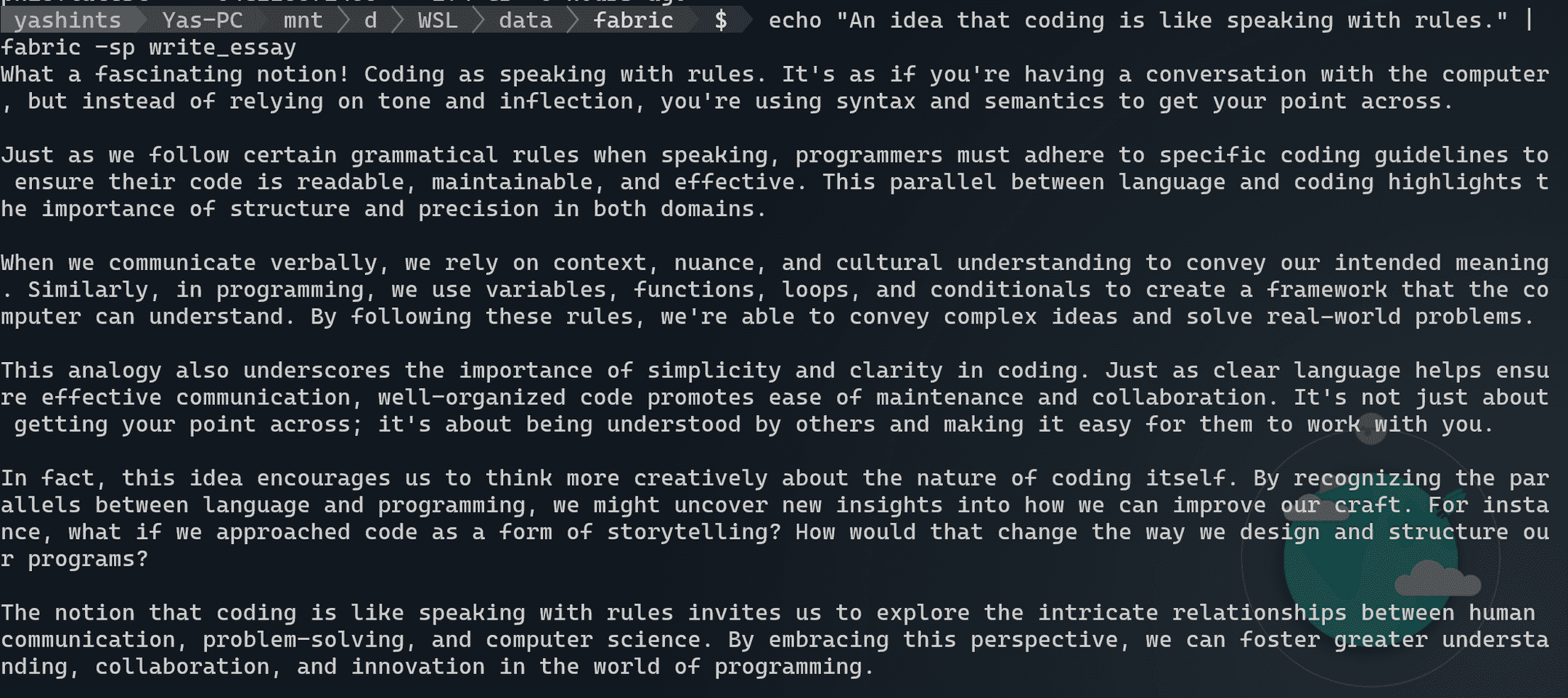 Yas Adel Mehraban (Yashints) | 🔮 fabric, augmenting humans using AI